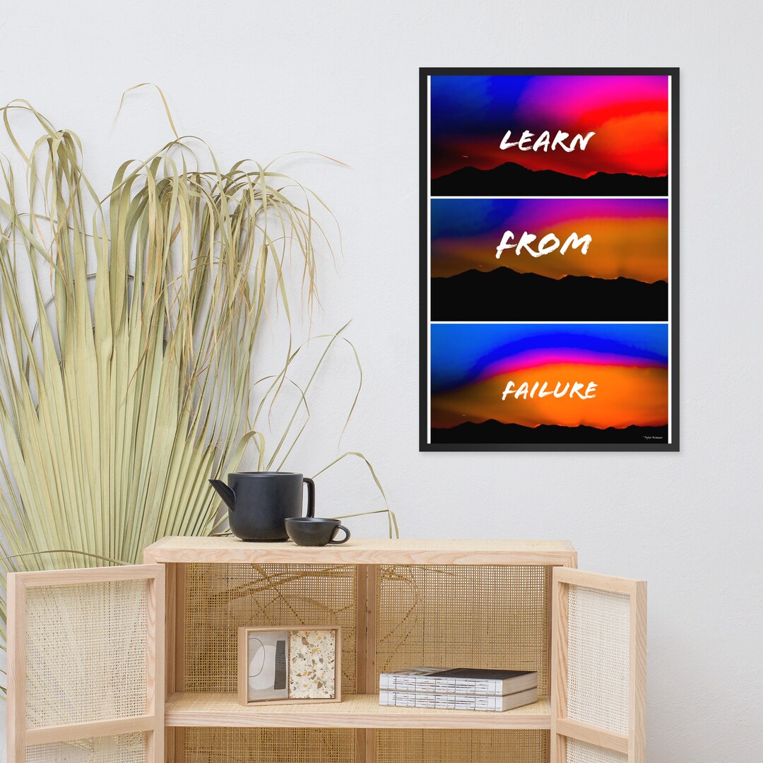 Learn From Failure (framed Motivational Poster) - Etsy