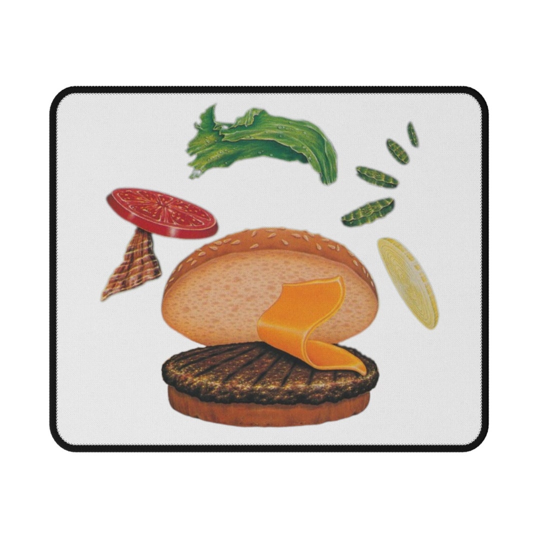 Mouse Pad Burger Office Desk Decor Retro Mouse Pad - Etsy