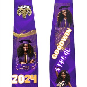 Custom Graduation Stole - Etsy