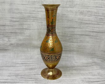Small Brass Vase - Etsy