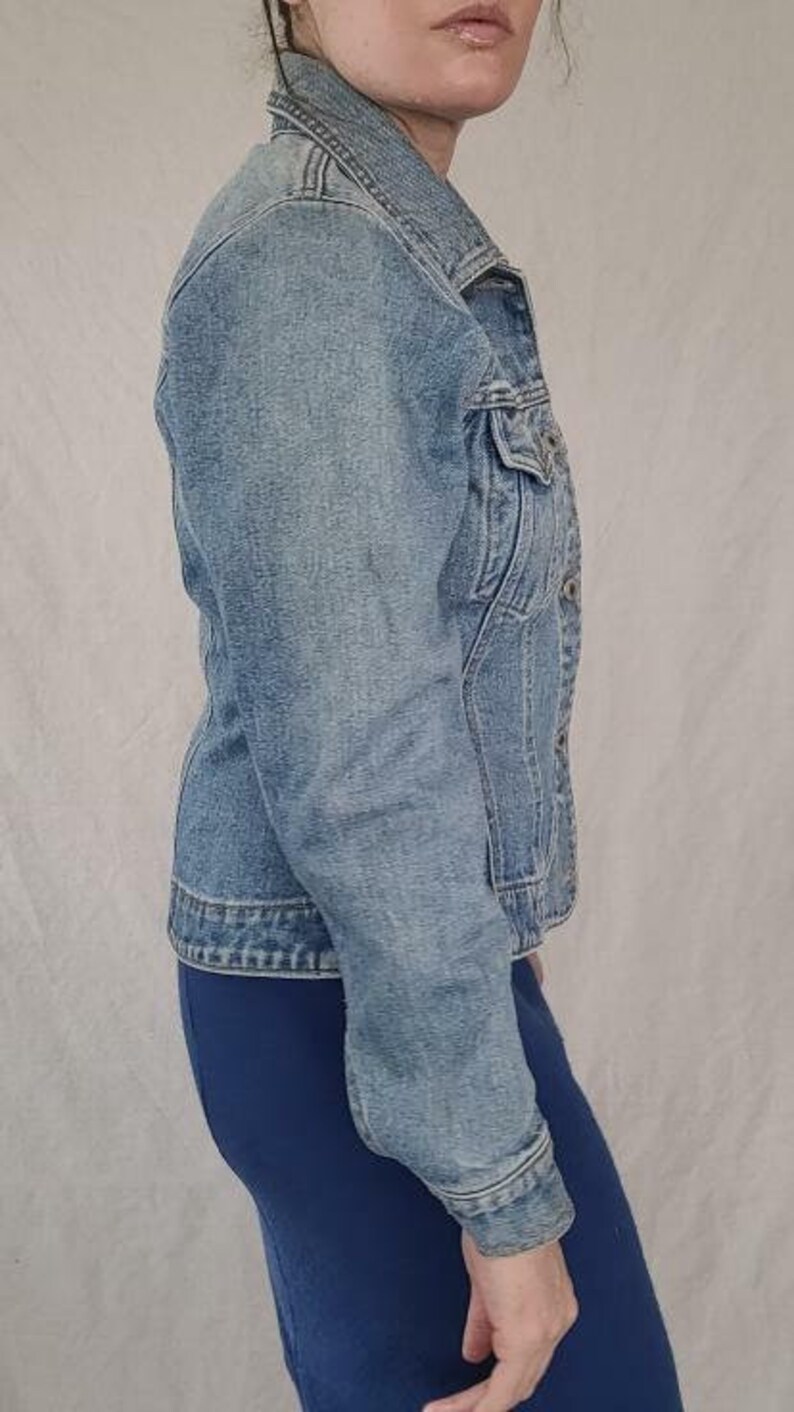 Vintage 1990s Denim Jacket by Près Des Chamonix in Size Small - Etsy