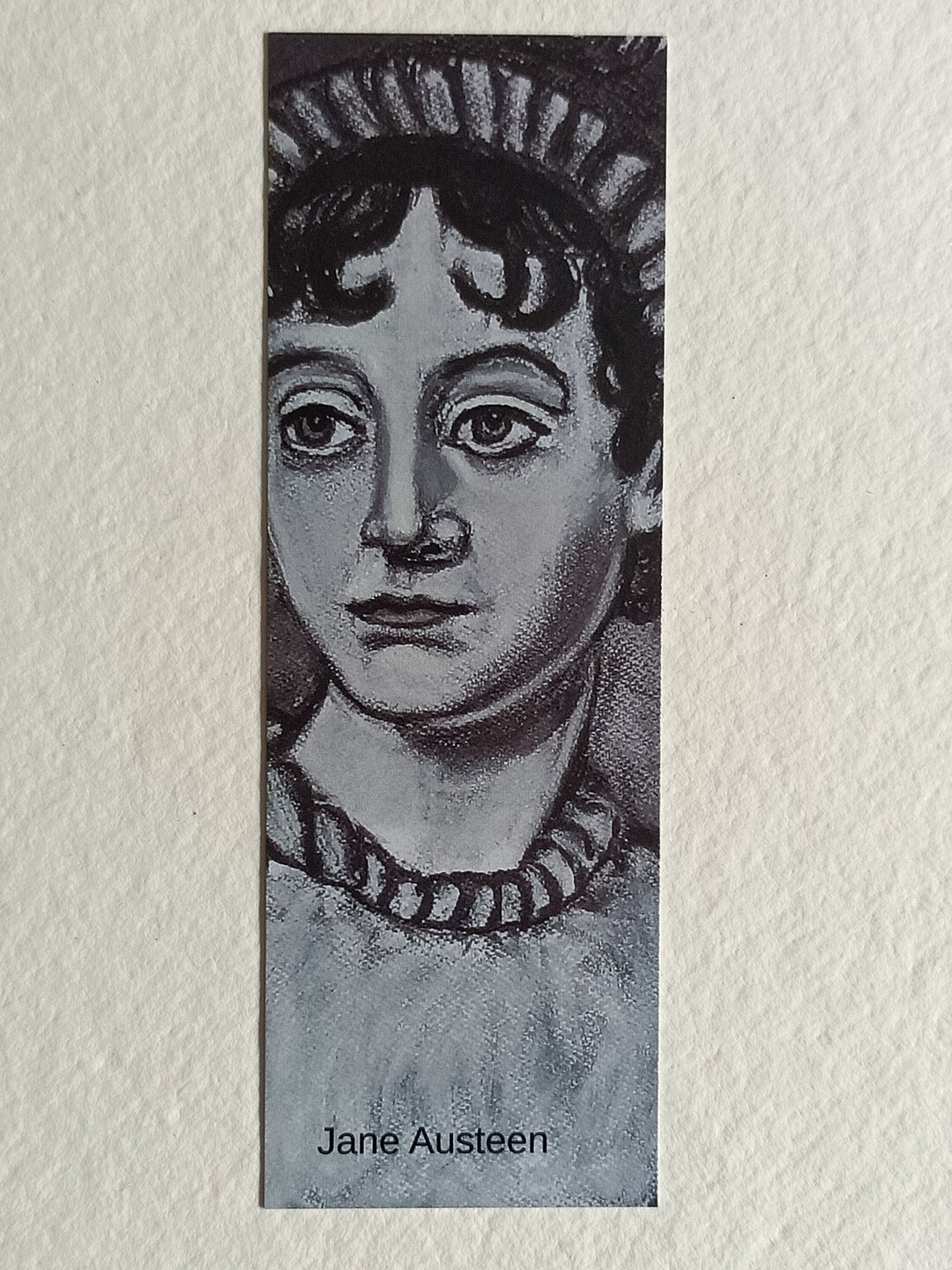 Writer's Bookmark, Jane Austen Bookmark, My Charcoal Drawing of Jane ...