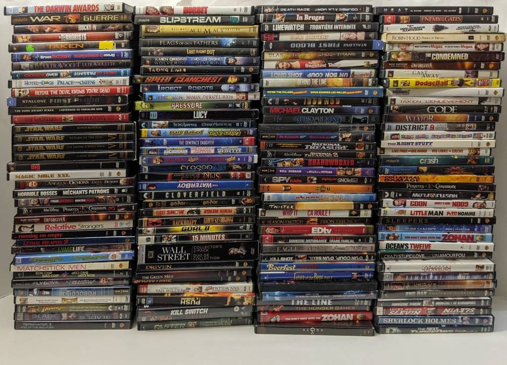 500 Action and Comedy Dvd Lot. Disney, Adventure Movies, Star Wars. - Etsy
