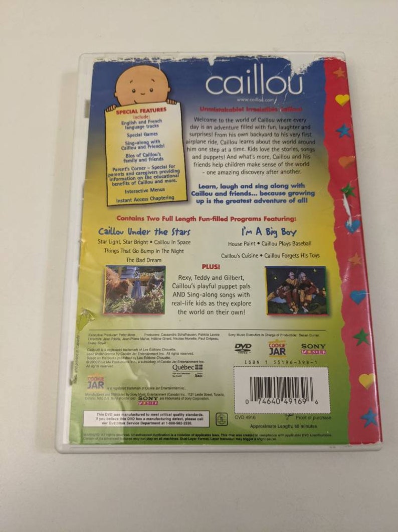 Lot of 27 Caillou Dvds PC Game Caillous Holiday Movie Family - Etsy