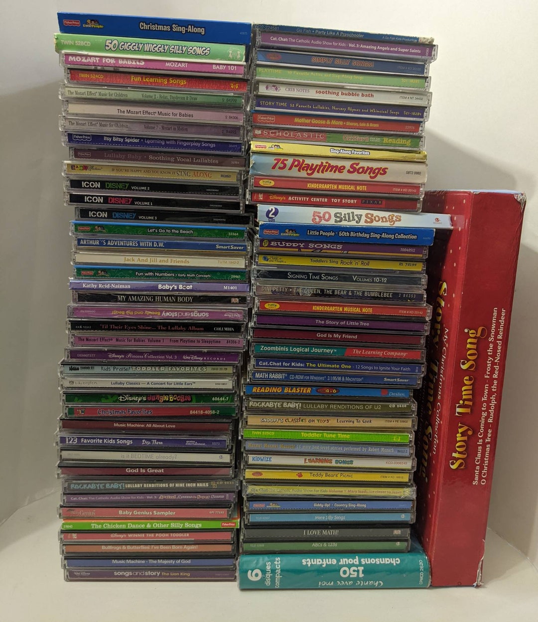 Lot of 200 Children Cds, PC Games, Giggly Wiggly Silly Songs, Lullaby ...