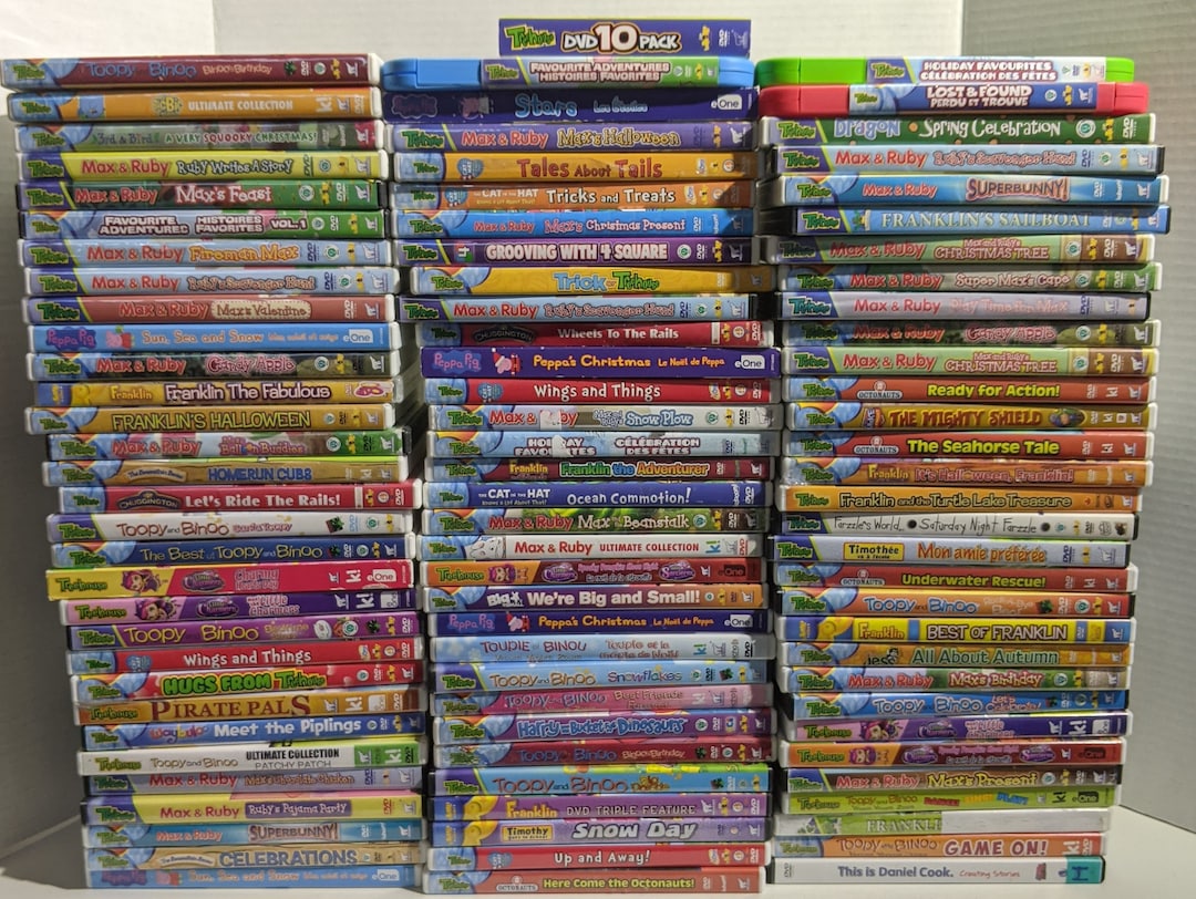 Lot of 100 Treehouse Dvdtoopy and Binoomax and - Etsy