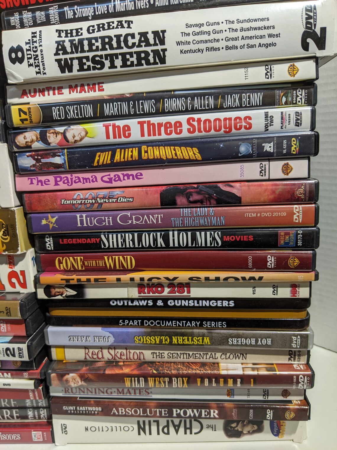 Lot of 150 Classics Digitally Remastered Dvds 40s,50s,60s,70s,80s,90s ...