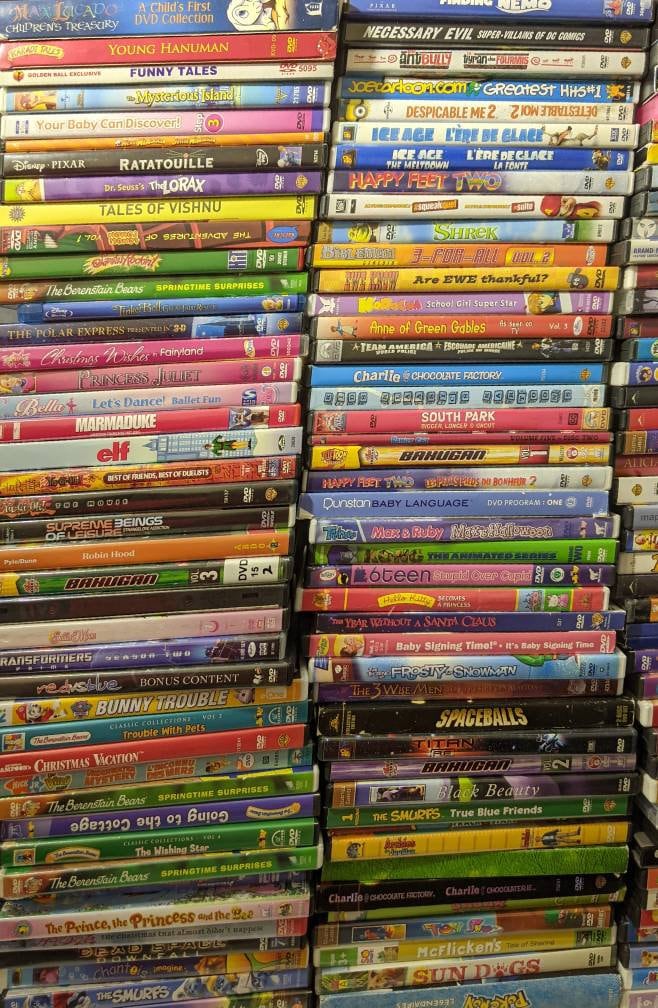 Lot of 550 Kids DVDS Wholesaledisney, Anime,lego,ice Age - Etsy