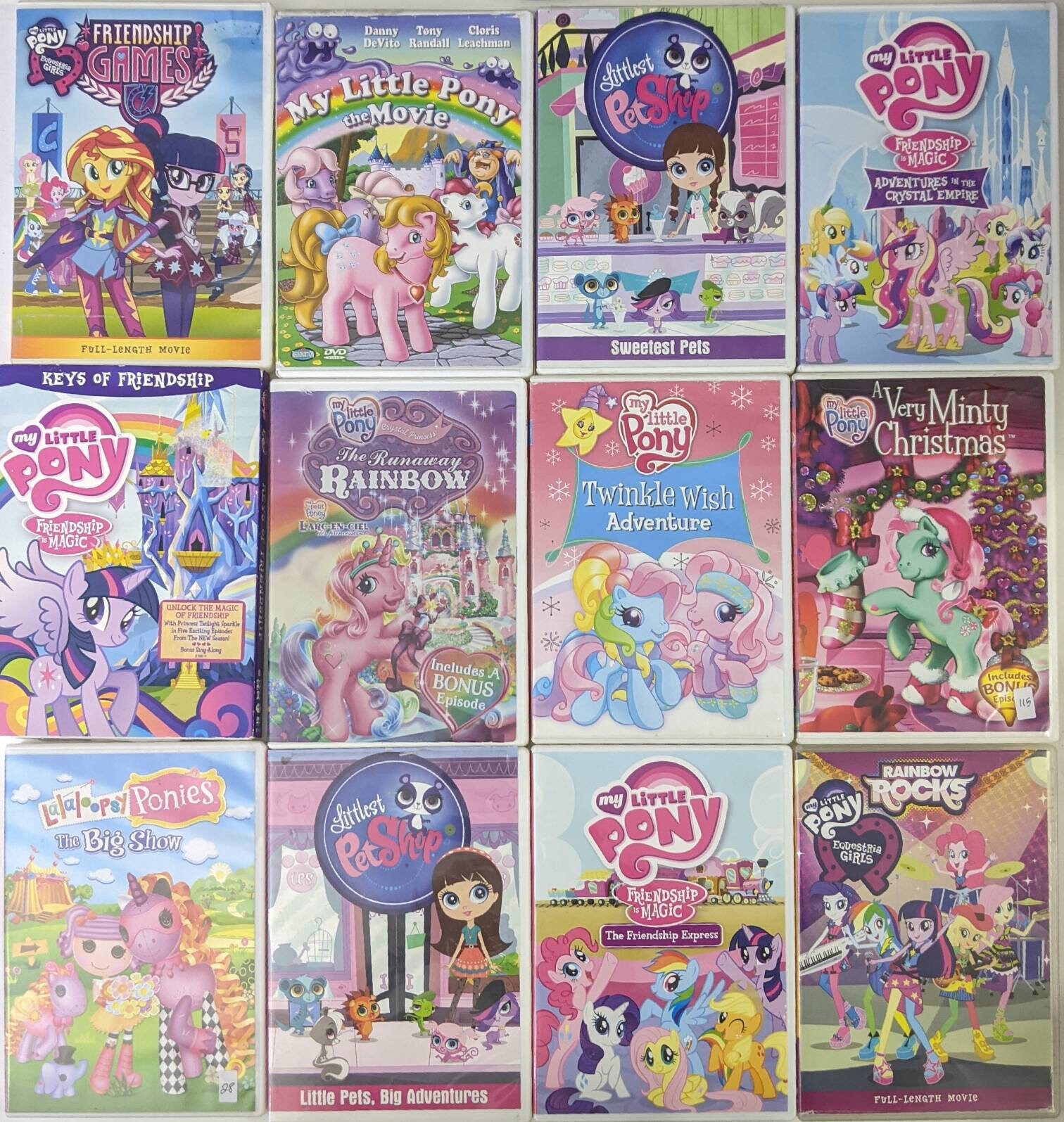 Lot of 21 My Little Pony Dvds Bluray: Children/kids Movies - Etsy Canada