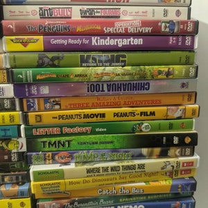 Lot of 600 Kids / Children Dvds Wholesale Dreamworks, Ice Age, Disney ...