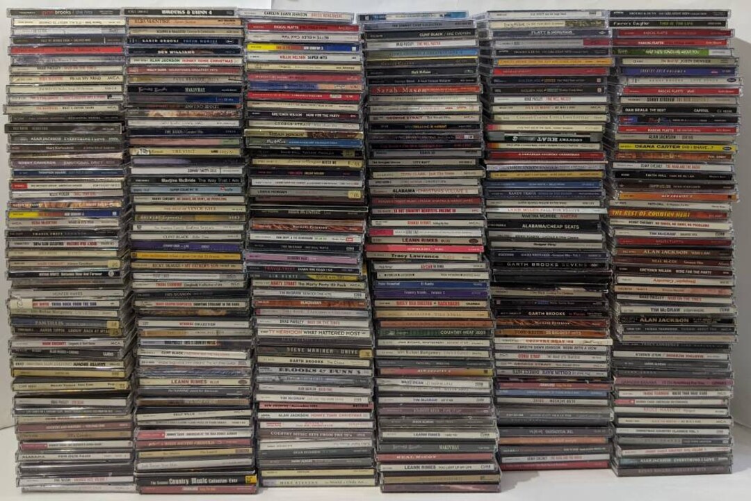 Lot of 300+ Country Cds; Alan Jackson, Rascal Flatts, Don Williams ...