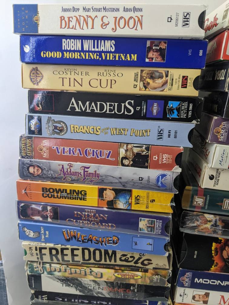 Lot of 60 Vhs Movie Tapes, TV Series Classics - Etsy