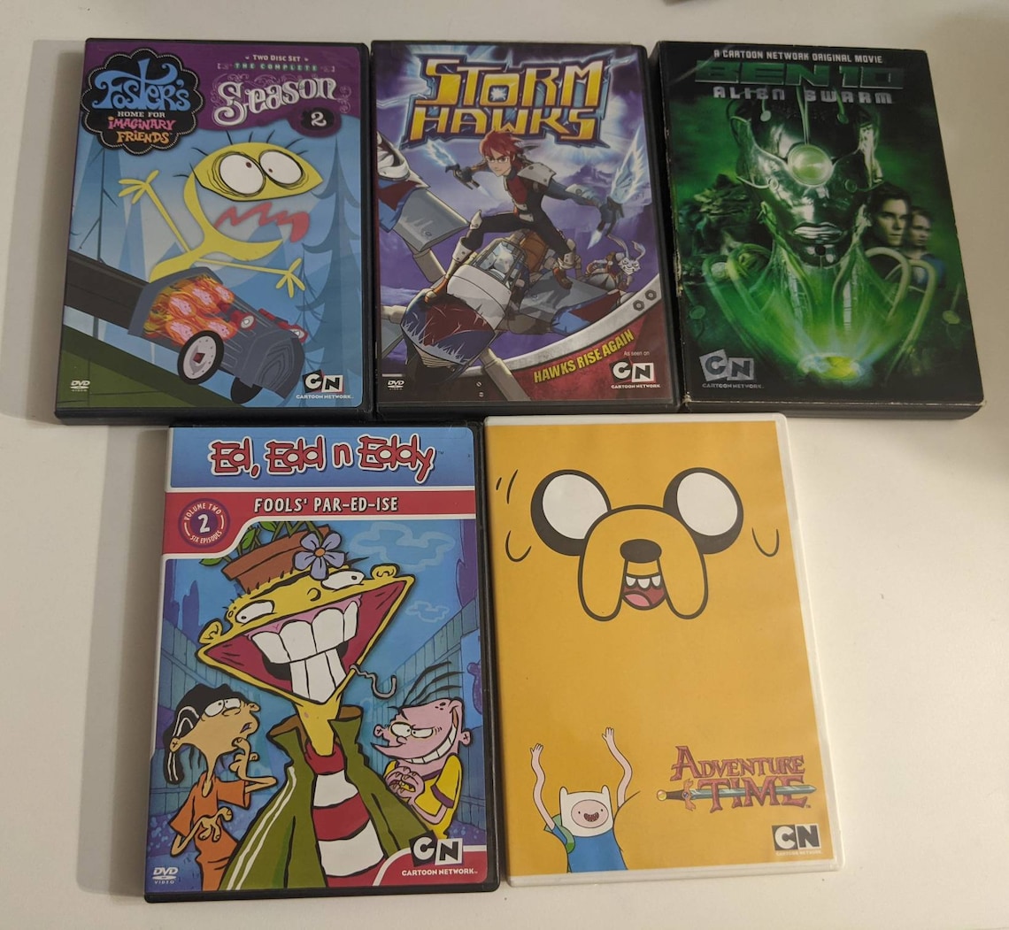 Lot of 29 Cartoon Network Dvds BEN 10 Alien Force, Adventure Time,robot ...