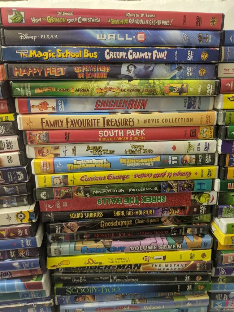 Lot of 600 Kids / Children Dvds Wholesale Dreamworks, Ice Age, Disney ...