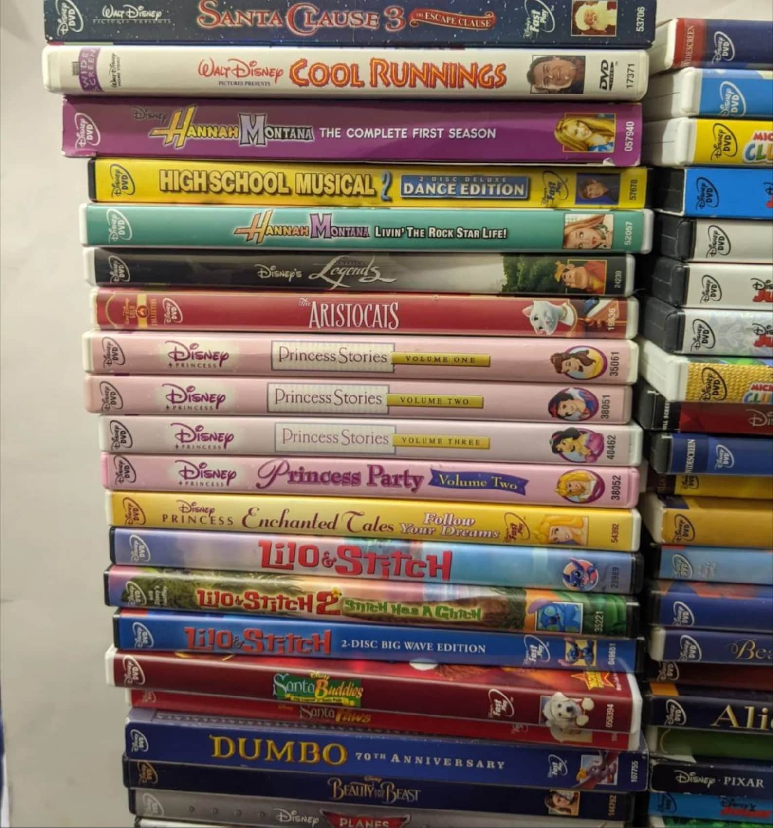 Lot of 130 Walt Disney Dvds and Blurays Lion King Sleeping - Etsy