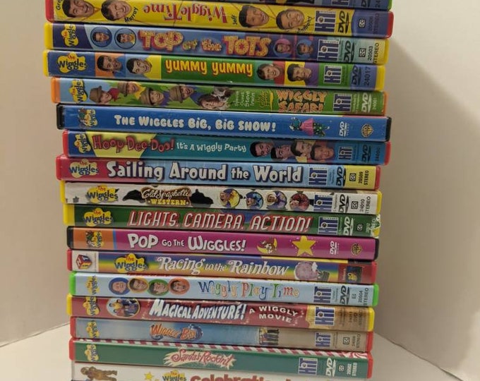 Lot of 20 Wiggles Dvds Santas Rockin,wiggle and Dance Pack,yummy ...