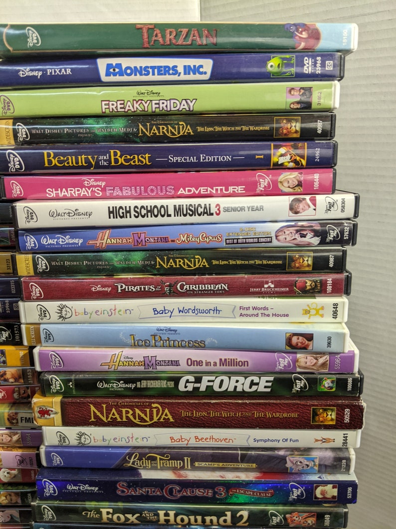 Lot of 130 Walt Disney Dvds Family Friendly Movies Lion King, Sleeping ...