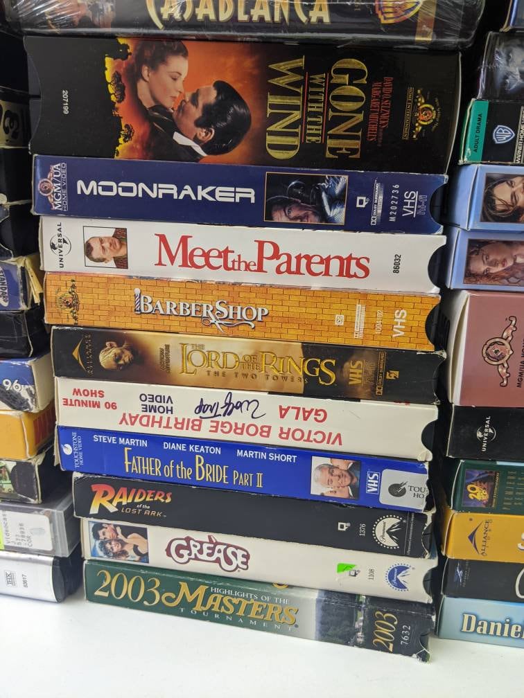 Lot of 60 Vhs Movie Tapes, TV Series Classics - Etsy