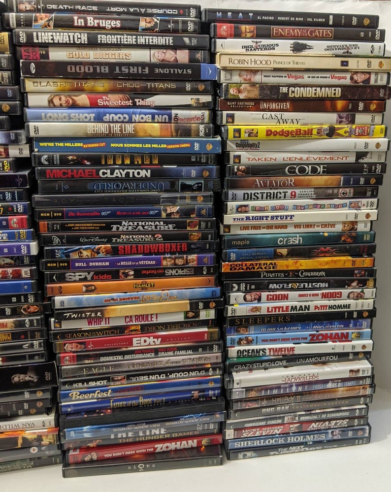500 Action and Comedy Dvd Lot. Disney Adventure Movies Star - Etsy