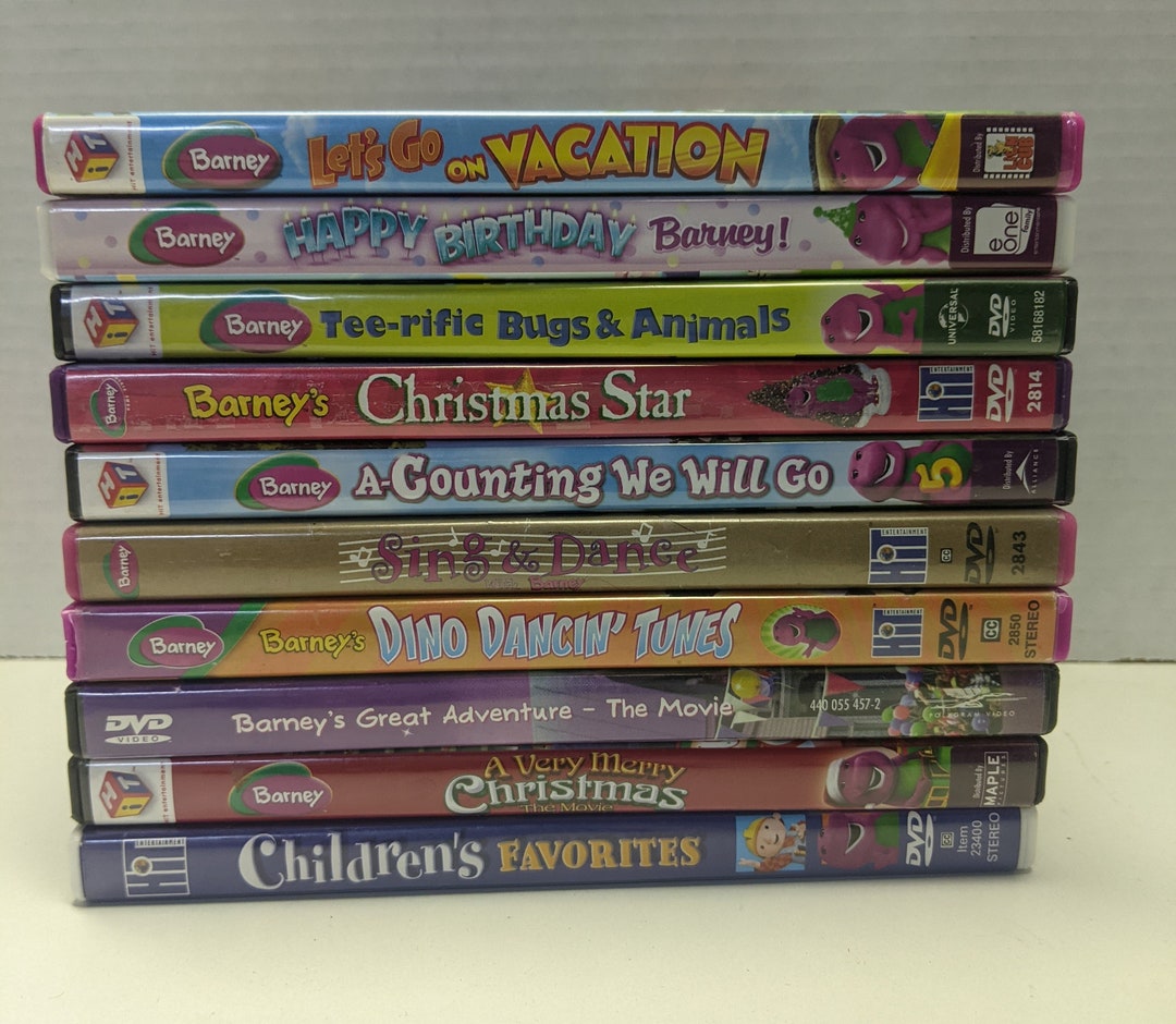 Lot of 10 Barney and Friends Dvds Game Multipack Included the - Etsy