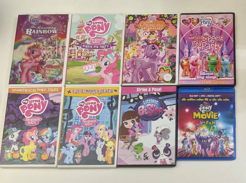 Lot of 21 My Little Pony Dvds Bluray: Children/kids Movies Equestria ...