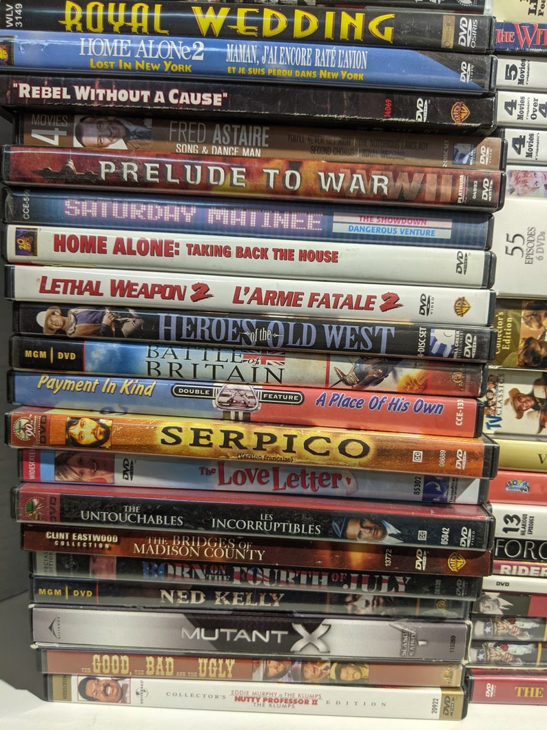 Lot Of 150 Classics Digitally Remastered Dvds 40s50s60s70s80s90s Western Movies Etsy