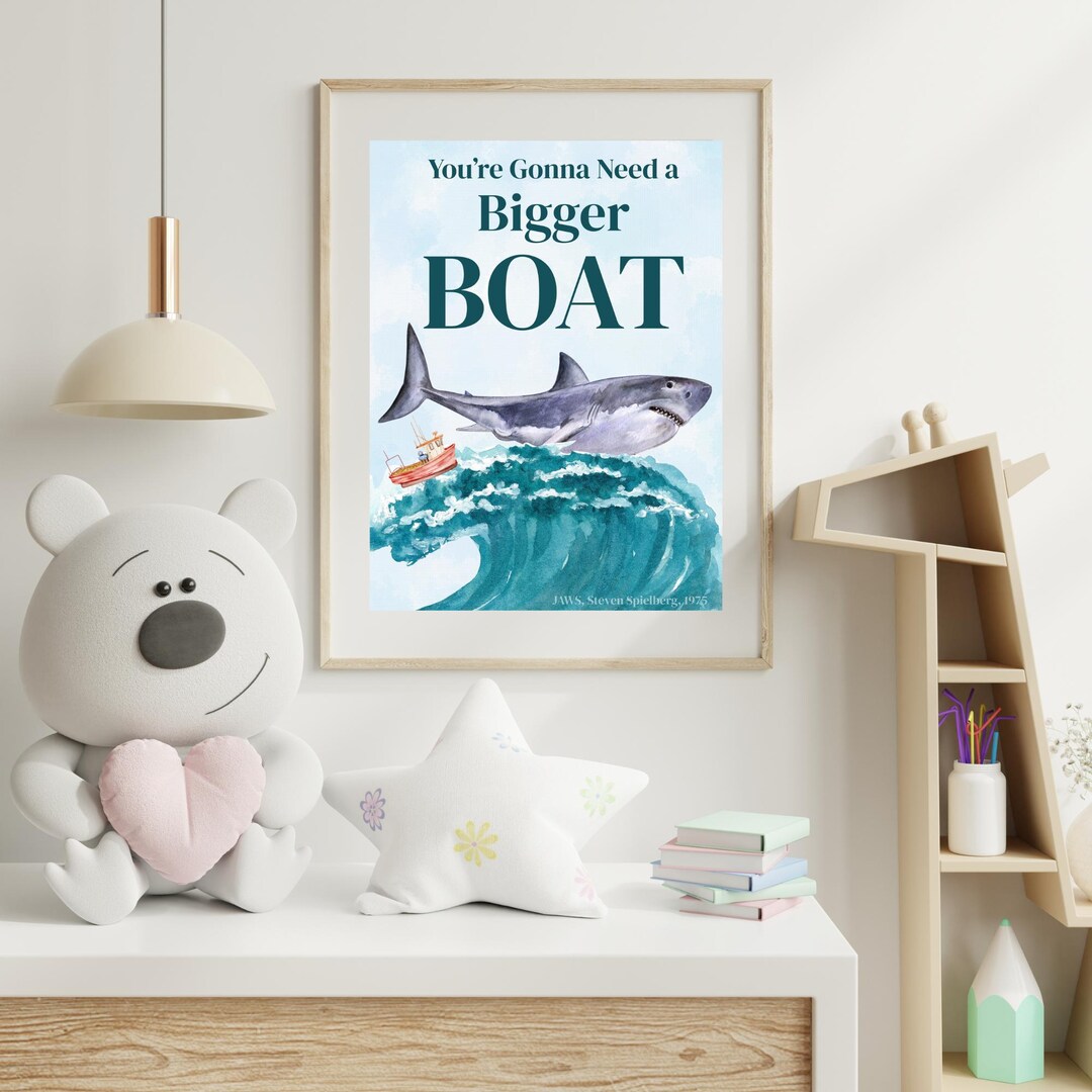 JAWS Movie Quote Watercolor Art Print (digital Download) - Etsy