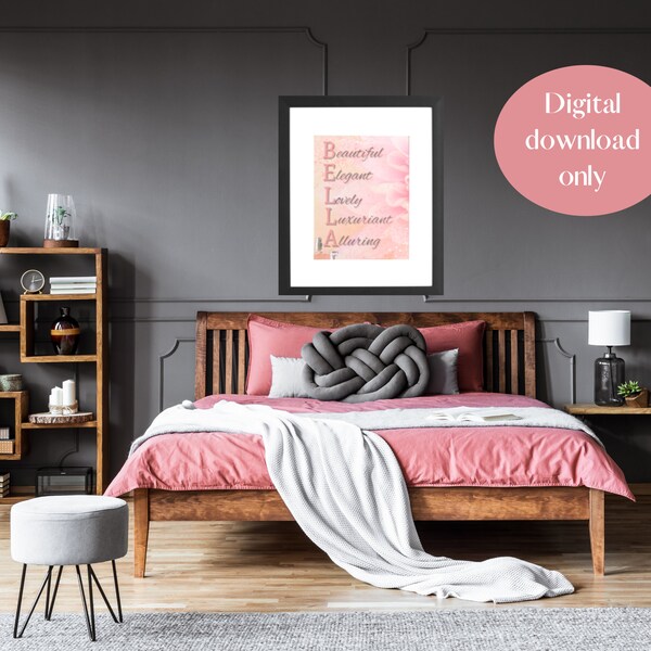 Printable Name Acronym Customized - Etsy