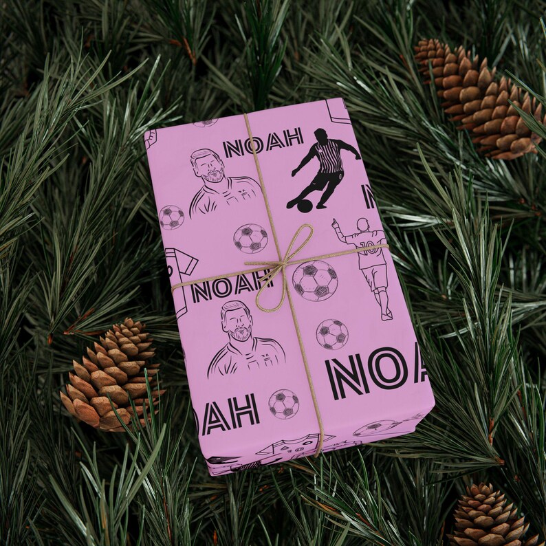 Soccer Star Gift Wrap: Messi Theme Birthday, Christmas - Etsy
