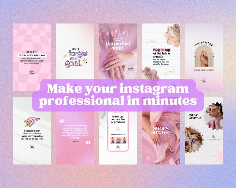 40 Retro Style Editable Canva Pack 90s | Canva Template | Social Media ...