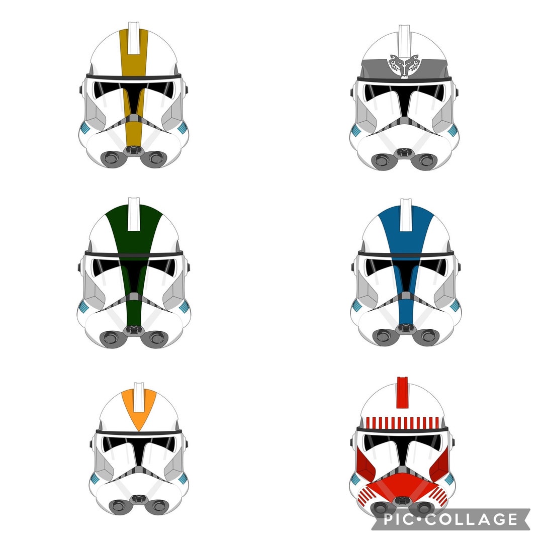 Phase 2 Clone Trooper Helmet Bundle - Etsy