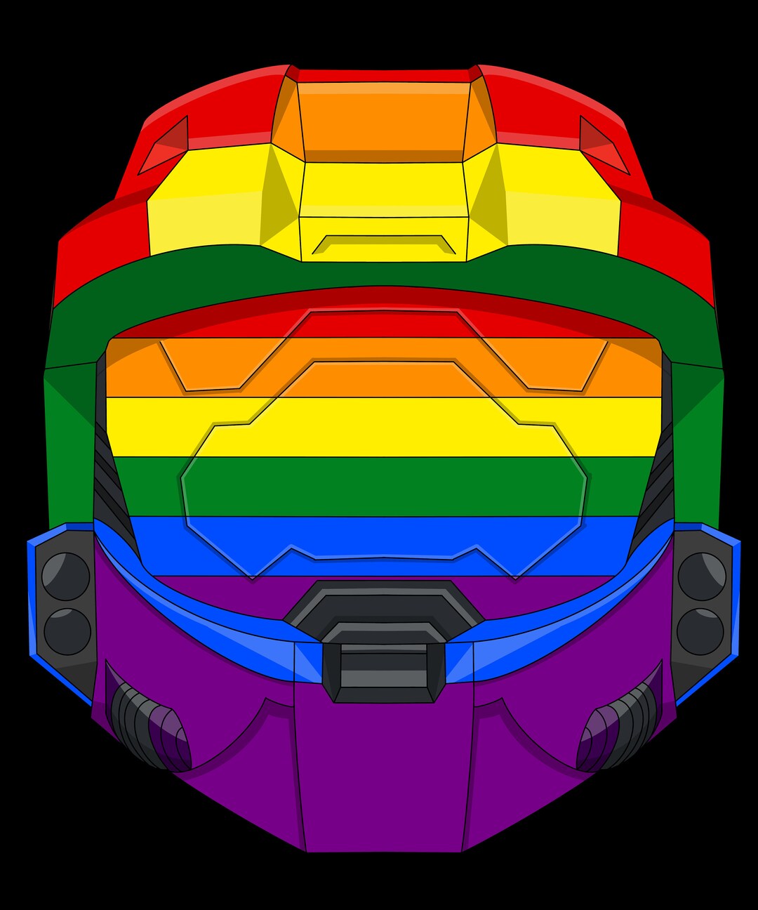 Pride Helmet Vinyl Sticker 3" Length - Etsy