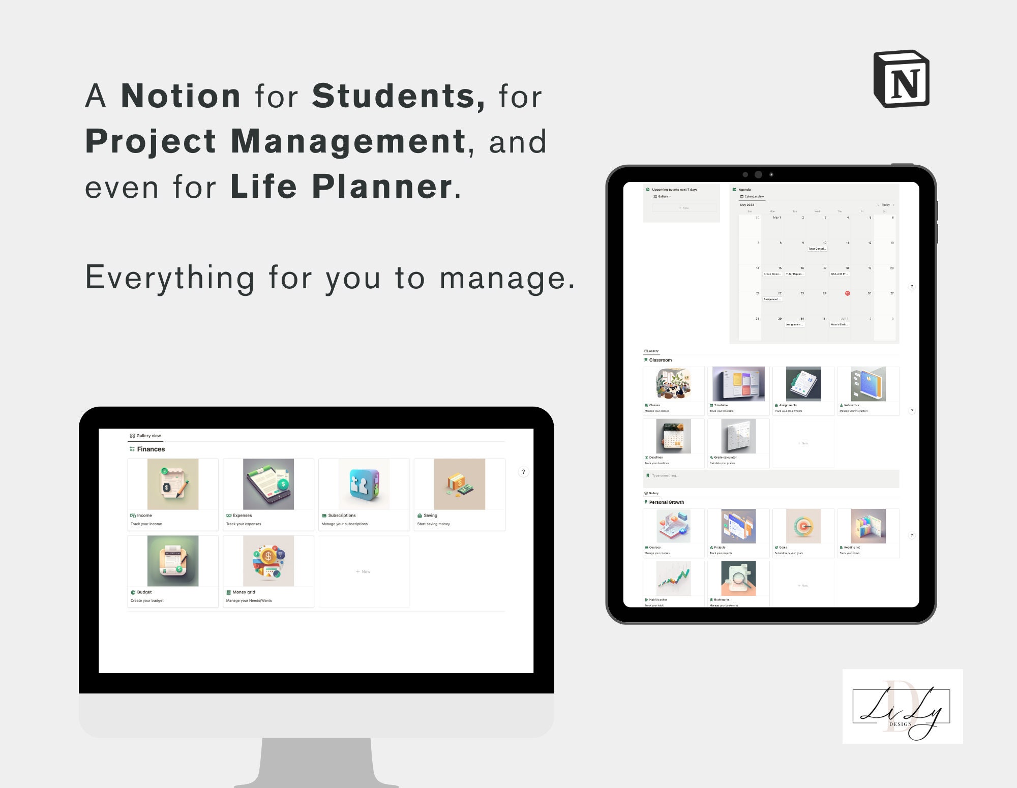 Notion Ultimate Student Dashboard Manager Template Planner - Etsy