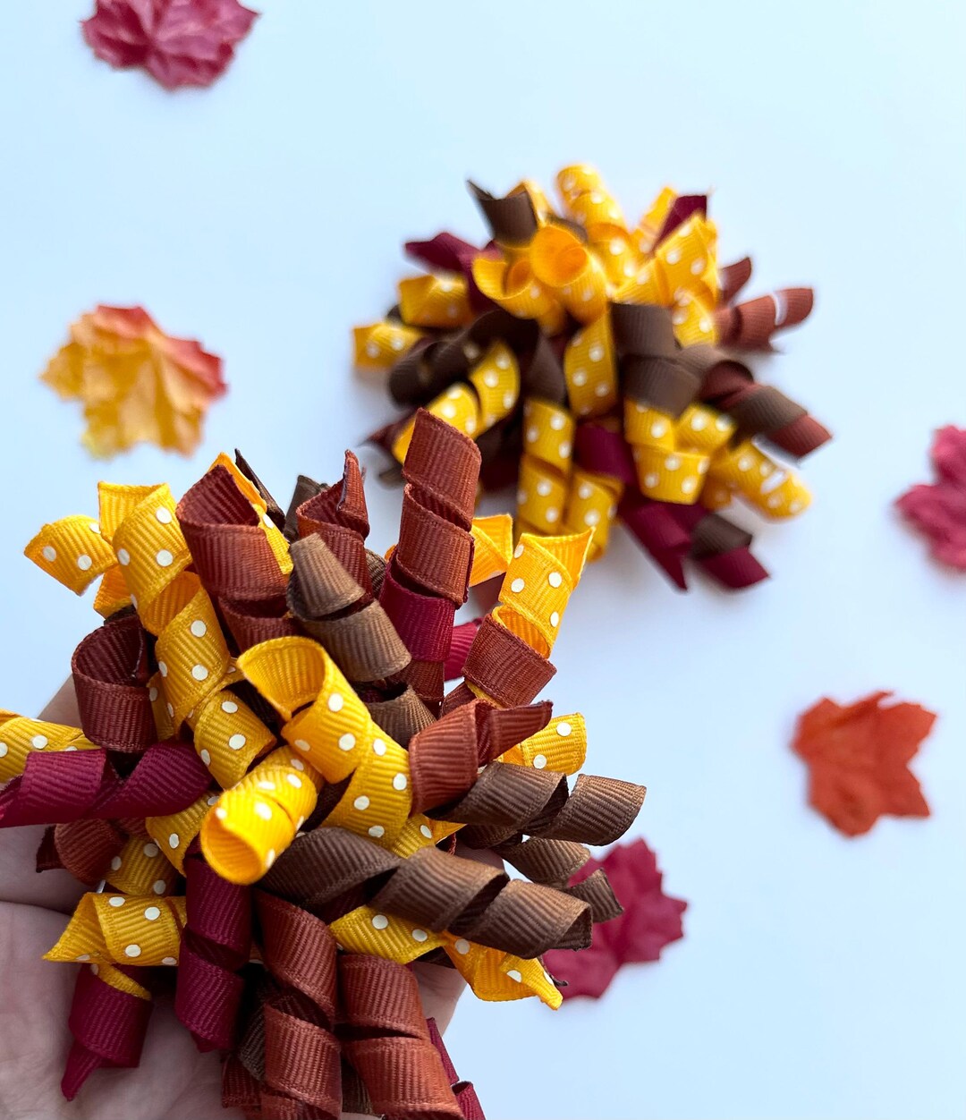Fall Hairbow Thanksgiving Full Korker Hair Bow Headband Newborn Toddler ...