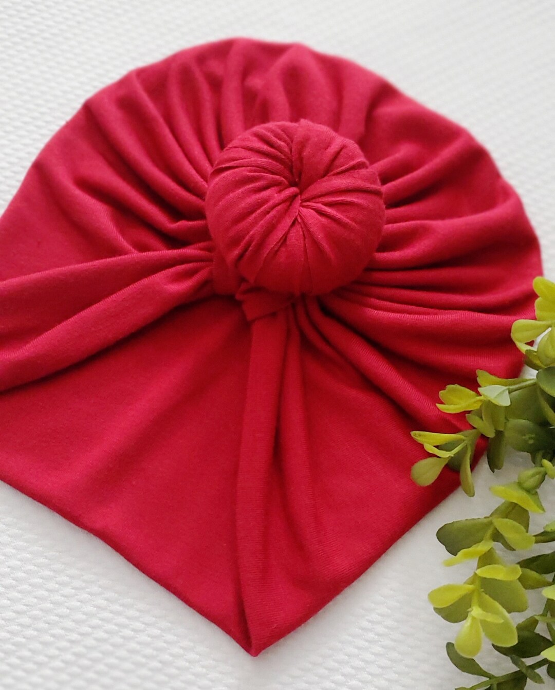 Red Baby Turban, Red Baby Hat, Red Toddler Turban, Red Toddler Hat ...