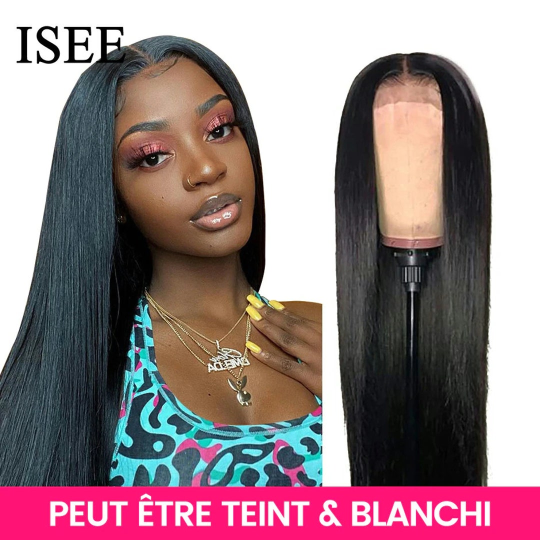Perruque Lace Frontal Wig Malaisienne Naturelle | Cheveux Lisses 13x4 ...