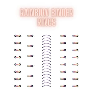 Digital Binder Rings, Digital Planner Rings, Digital Clipart, Digital ...