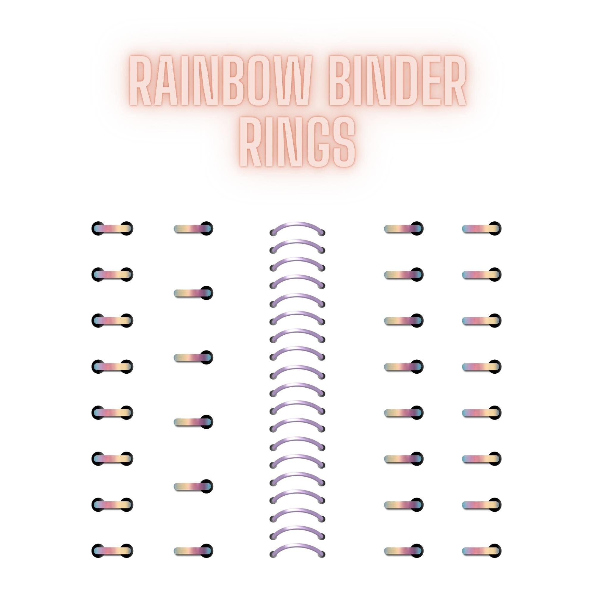 Digital Binder Rings, Digital Planner Rings, Digital Clipart, Digital ...