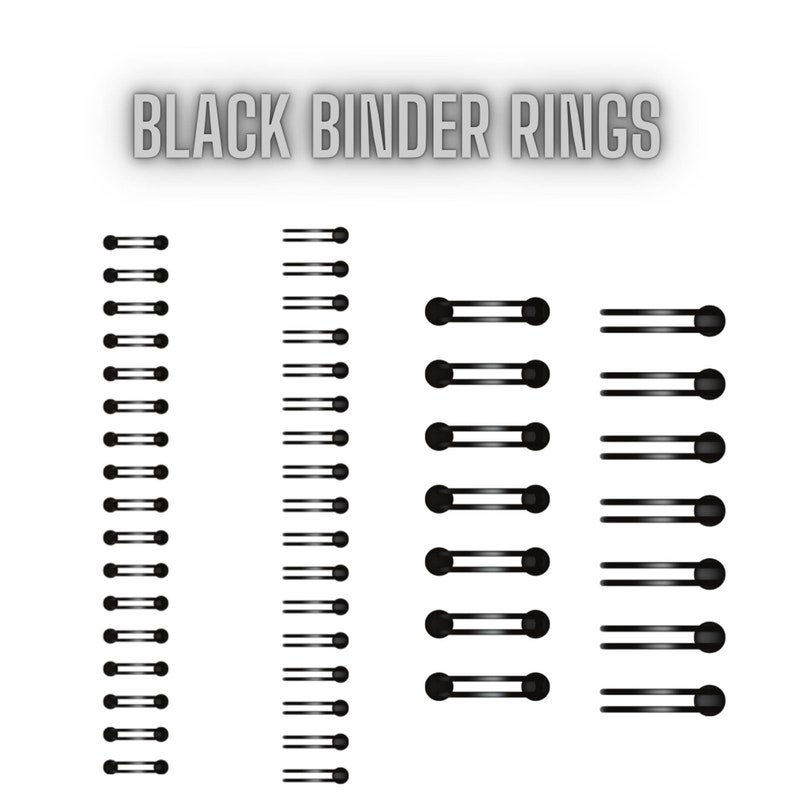 Digital Binder Rings, Digital Planner Rings, Digital Clipart, Digital ...