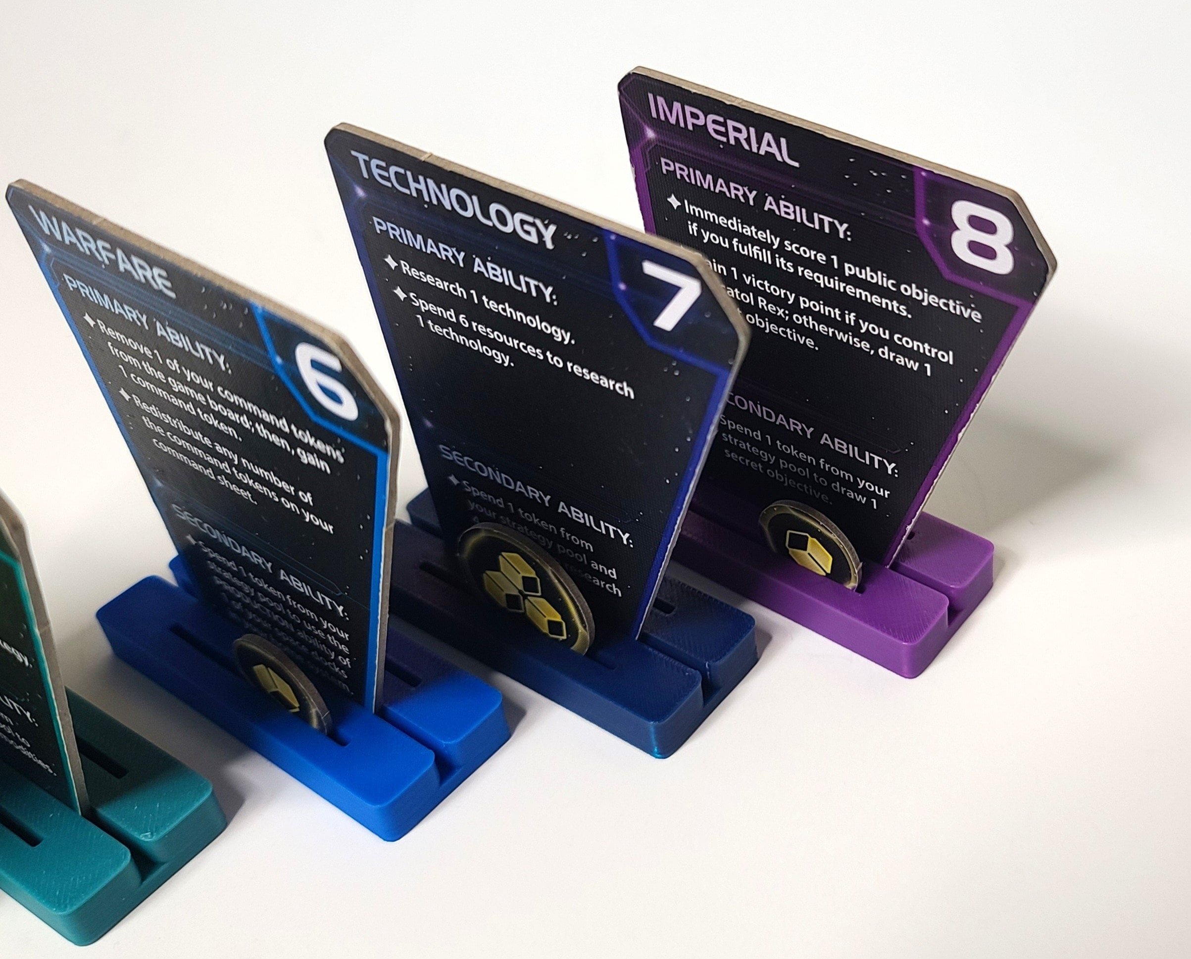 Premium Ti4 Strategy Card Stand and Trade Good Holder // Set of 8 and ...