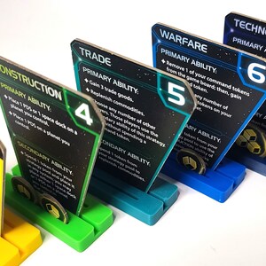 Premium Ti4 Strategy Card Stand and Trade Good Holder // Set of 8 and ...