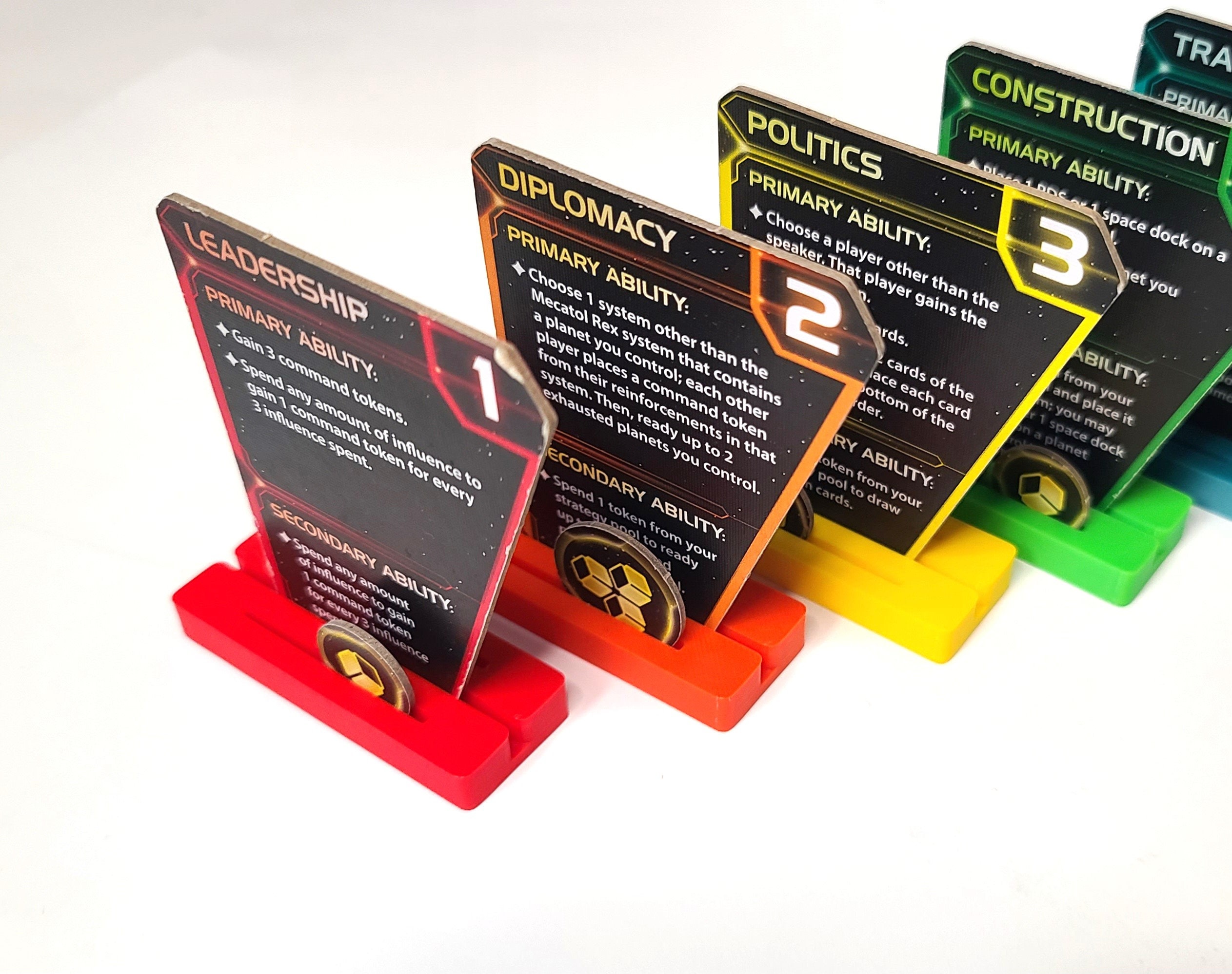 Premium Ti4 Strategy Card Stand and Trade Good Holder // Set of 8 and ...