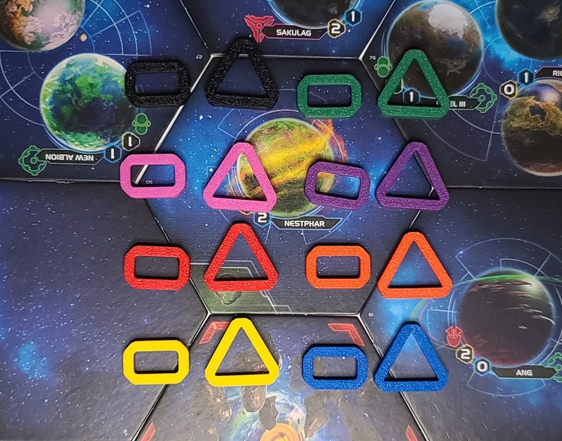 Twilight Imperium 4 Command and Control Player Color Markers Token ...