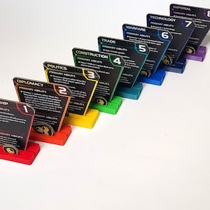 Premium Ti4 Strategy Card Stand and Trade Good Holder // Set of 8 and ...