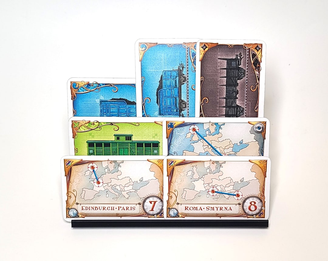 Ticket to Ride // Triple and Double Card Holder // Holds Train and ...