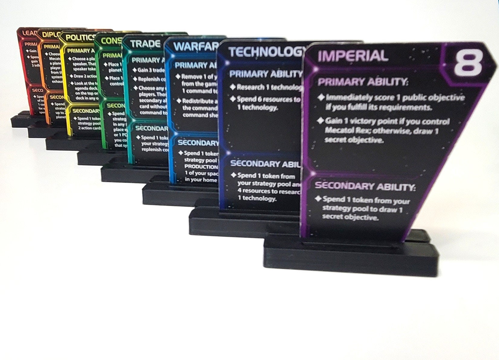 Twilight Imperium 4 // Premium Strategy Card Stand // Set of 8 // Holds ...