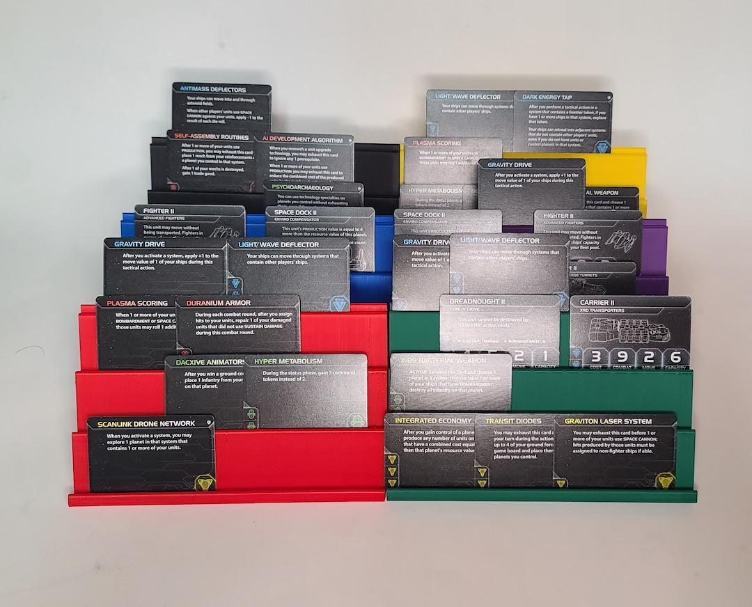 Twilight Imperium Technology Card Holders - 15+ Colors - Board Game ...
