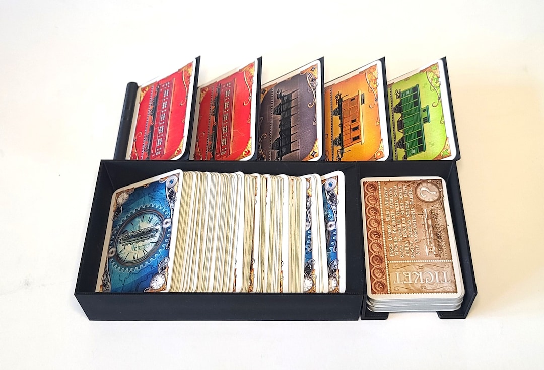 Ticket to Ride Ride Card Tray - Board Game Organizer and Accessory ...