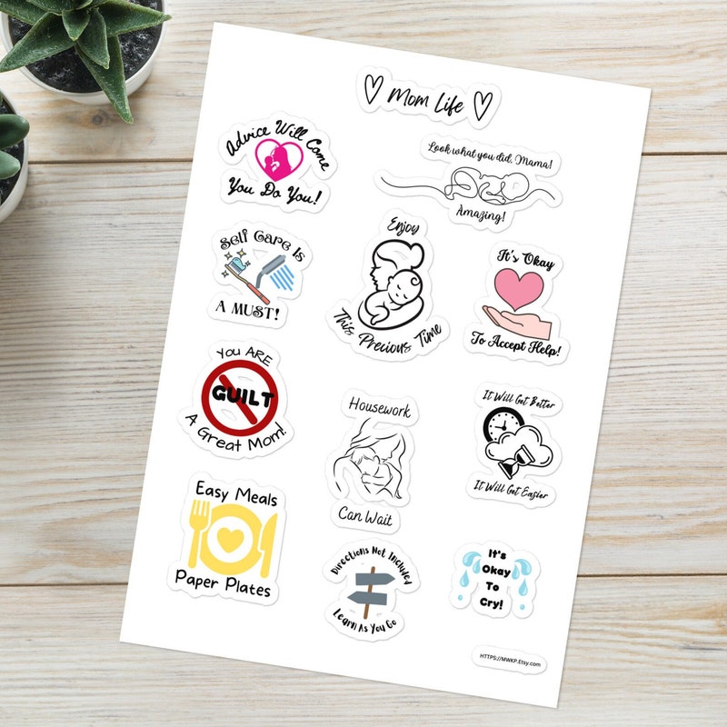 New Baby Stickers - Etsy