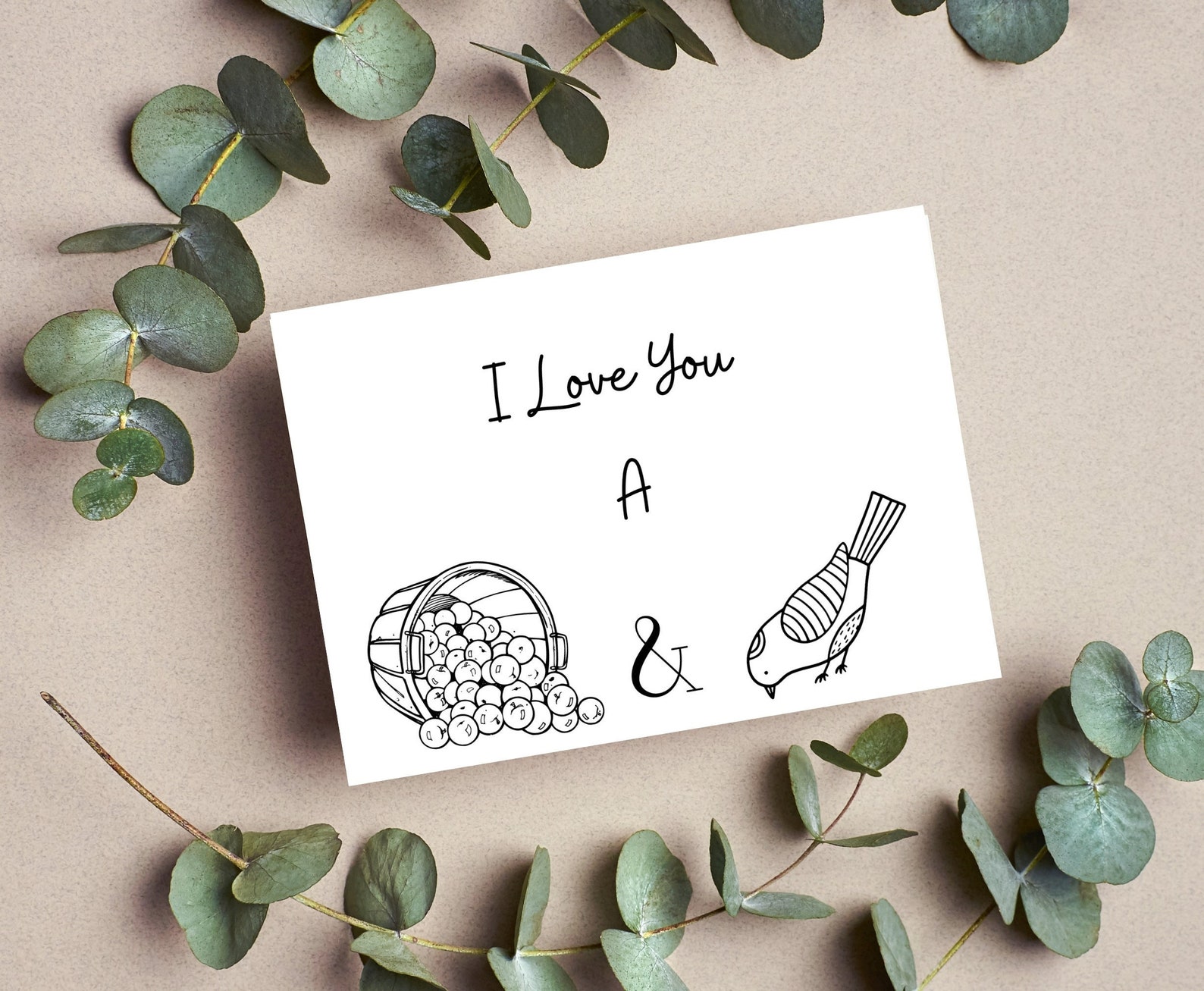 Printable Black and White Anniversary Card, Black and White Prints ...